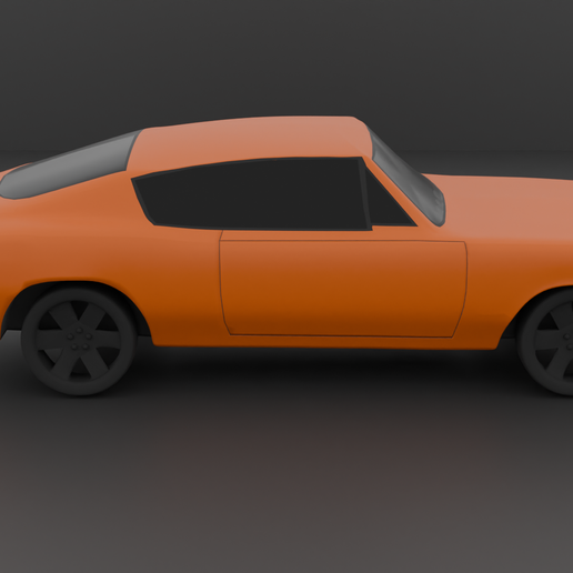3D file Low Poly Muscle Car 1 🚗 ・3D printing design to download・Cults