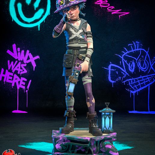 Archivo STL Jinx e Isha SET 🧢 ・Modelo de impresora 3D para descargar・Cults