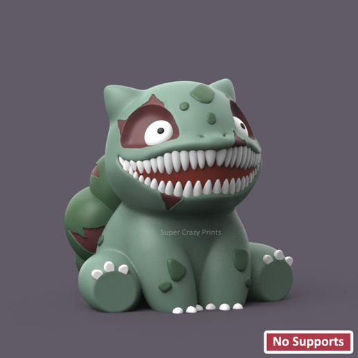 🐉 POKEMON - HALLOWEEN HORROR BULBASAUR (EASY PRINT NO SUPPORT)・ STL ...