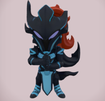 🎨 Shadow Igris Chibi- Solo Leveling- Fan Art・Archivo STL para Impresión ...