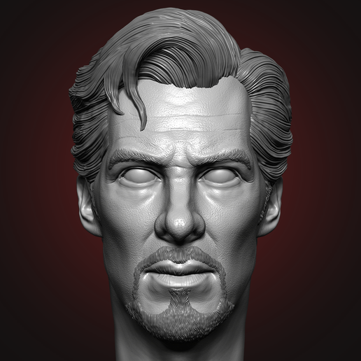 STL file Dr Strange Head - Benedict Cumberbatch 3D print model 🗿 (OBJ ...