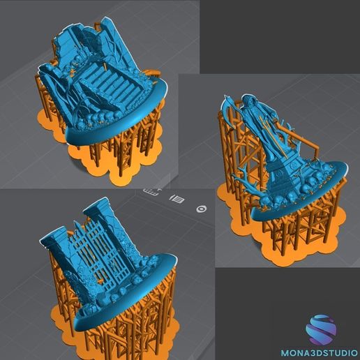 🎲 Cursed Gothic Graveyard: Modular Terrain Set - Pre-supported 3D STL ...