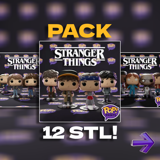 👾 Stranger Things・ 3D File for 3D printing・Cults