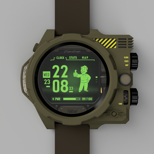 ⌚ Pipboy Case for Galaxy watch classic 6 47mm・ STL File for 3D printing ...