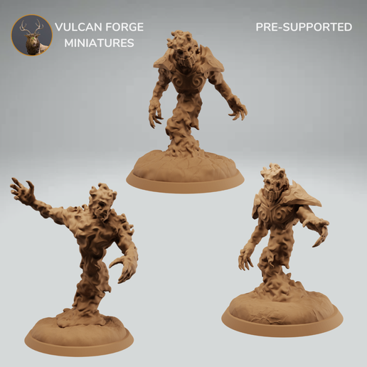 🔥 Fire Elemental, Fire Spirit Bundle - pre supported・ 3D File for 3D ...