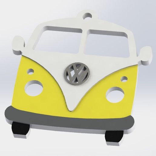 STL file VW Combi keychains ⏰ (3MF)・Template to download and 3D print・Cults