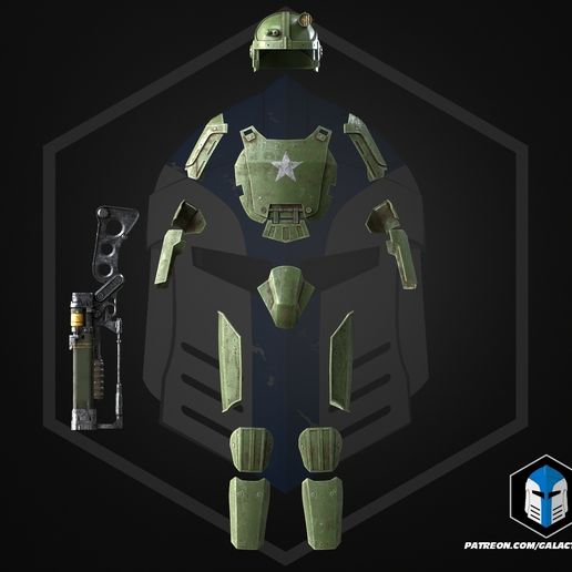 🎭 Combat Armor and Laser Rifle - 3D Print Files・ 3D File for 3D ...