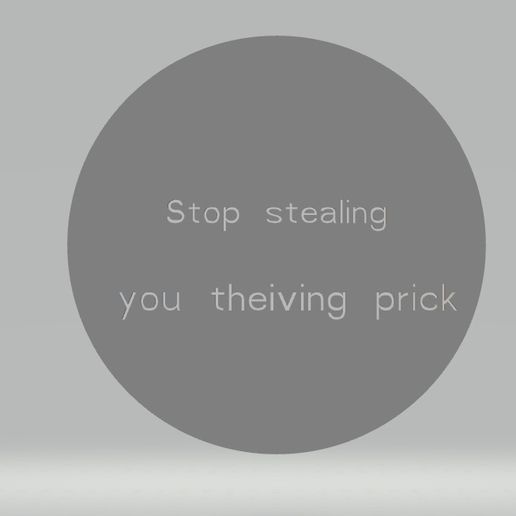 stop stealing my stuff