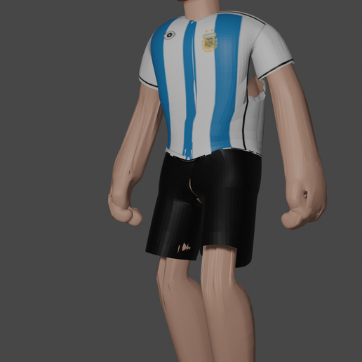 OBJ file Messi in T position 🎲 ・3D printing model to download・Cults