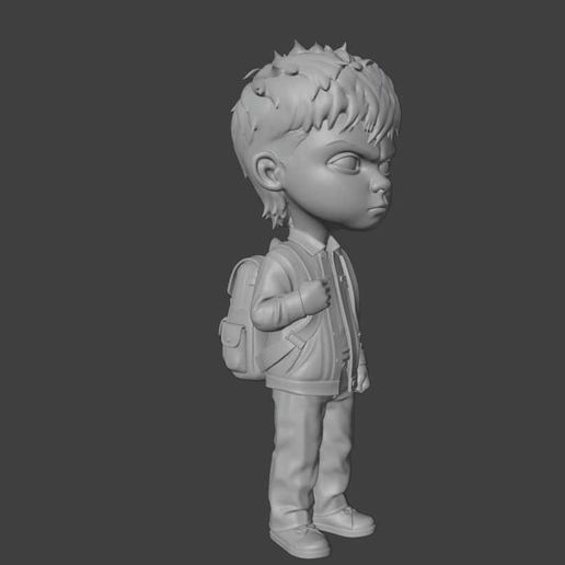 👾 Upin Model Mullet・ STL File for 3D printing・Cults