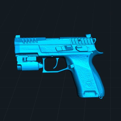 STL file CZ P09C NOCTURNE + OLIGHT PL MINI 2 🔫 ・3D print model to ...