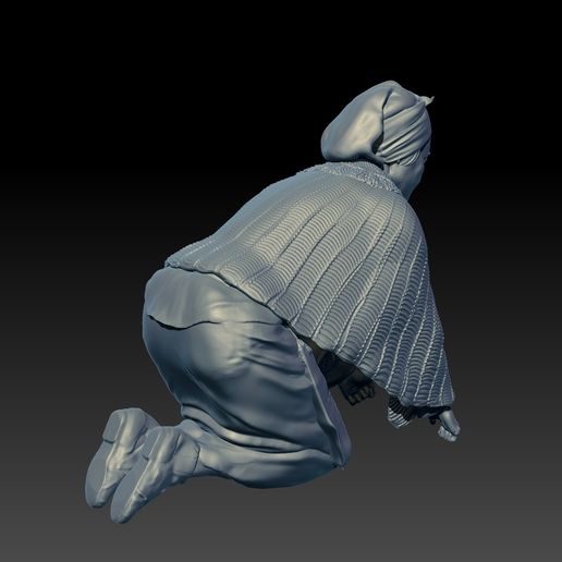 🎨 Peasant Working・ OBJ File for ・Cults