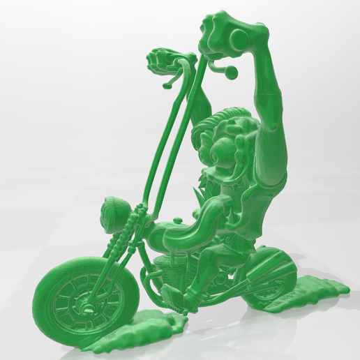 🐀 Ed Roth Tribute Biker・ STL File for 3D printing・Cults
