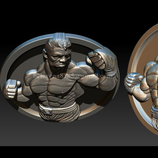 3D file MMA and WWE Fighter Relief Model 👨 ・3D printing design to ...