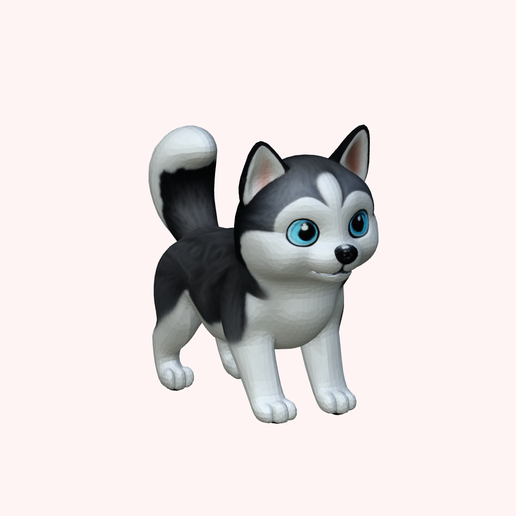 🐕 husky dog・ STL File for 3D printing・Cults