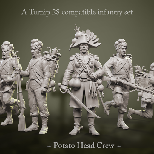🥔 Potato Head Crew Turnip 28 Faction 3D print model・ STL File for 3D ...