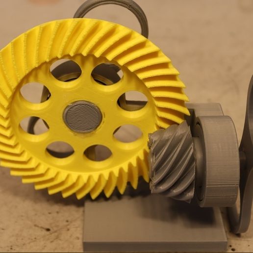 ⚙️ Weatherproof Hypoid Gear・Free 3D File for ・Cults