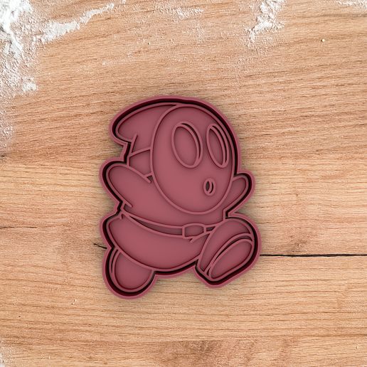 🍪 Shy guy cookie cutter from Super Mario Bros・ STL File for 3D printing ...