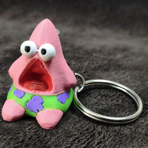 patrick star keyring