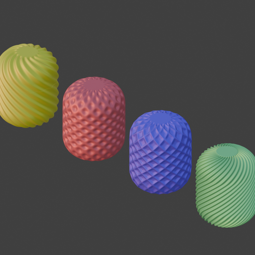 👌 Tactile Twist Containers・Free STL File for 3D printing・Cults
