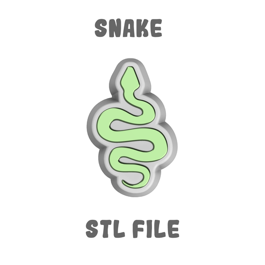 🐍 Snake・ STL File for 3D printing・Cults