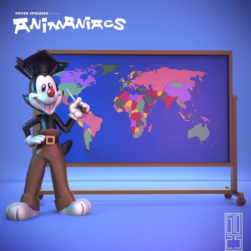 STL file Yakko with map - Animaniacs 🗺️ ・3D printing design to download ...