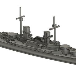 STL file HMS Neptune (1909)・3D printer model to download・Cults