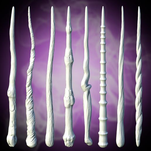🪄 Hogwarts Legacy - Starter Wands・Free 3D File for ・Cults