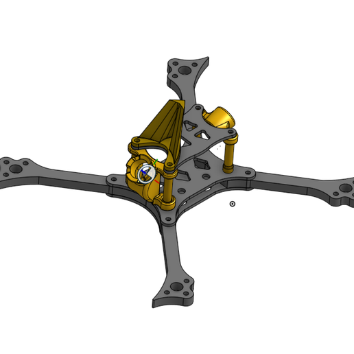 STL file FK1 5 inch drone racing frame 🖼️ ・Model to download and 3D ...