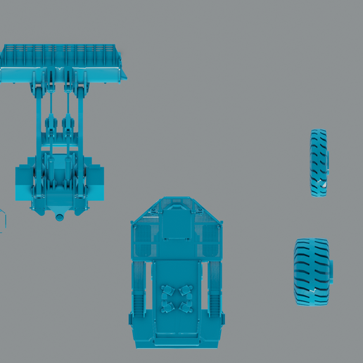 🐛 CATERPILLAR Cat 994H Wheel Loader・ STL File for 3D printing・Cults