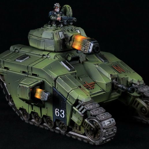 🪖 Fenrir - Rundsgäard Battle Tank / Imperial Guard・ 3D File for ・Cults