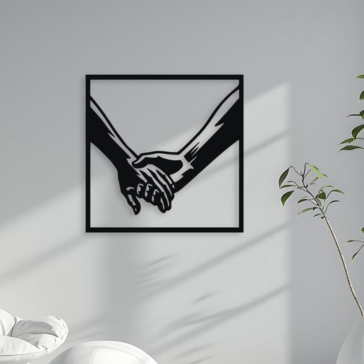 holding hands print