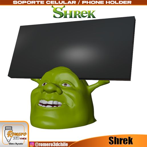 Archivo STL Soporte Celular Shrek / Phone Holder 📞 ・Design para ...
