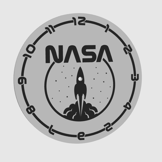 3MF file nasa clock 🕰️ ・Model to download and 3D print・Cults