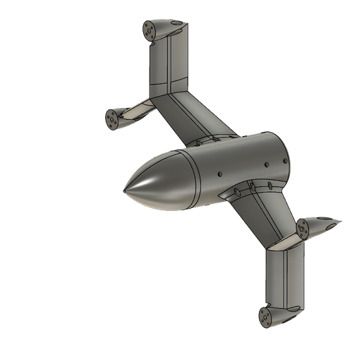 🦇 BAT Wing Rocket Drone V3 - 2025・ 3D File for 3D printing・Cults