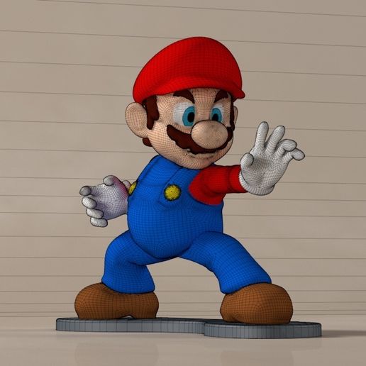 Free 3D file High-Res Super Mario 🎲 ・3D print design to download・Cults