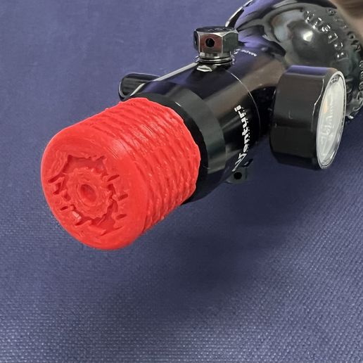 🪖 HPA - CO2 Tank Thread Protector / Dust Cap・ STL File for ・Cults