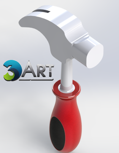 🔨 Toy hammer for children・ STL File for 3D printing・Cults