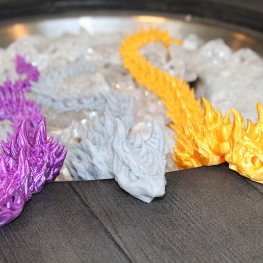 🐍 Basilisk Snake (articulating, print in place)・ STL File for ・Cults