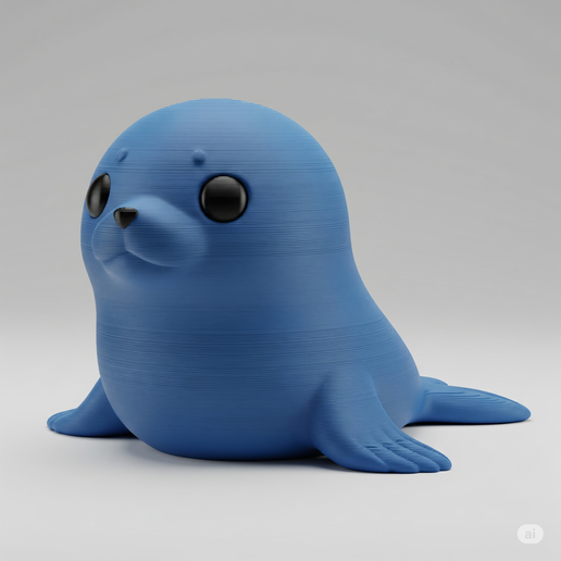 🦭 FOCA ADORABLE・Archivo STL Gratis para Impresión 3D・Cults