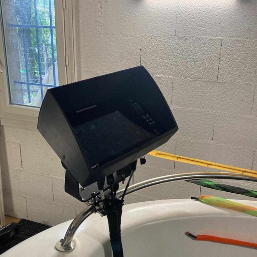 3MF file Humminbird Solix 10" sunvisor sunshade ⛱️ ・3D printing idea to ...