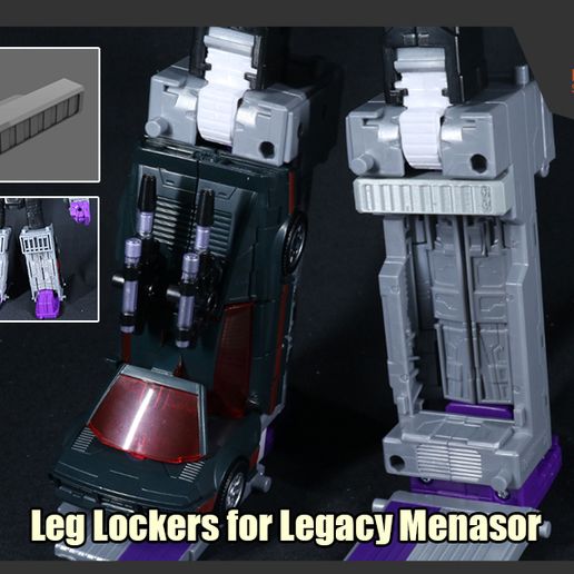 免费 STL 文件 Leg Locker for Transformers Legacy Menasor 🦵 ・可下载 3D 打印机模型・Cults