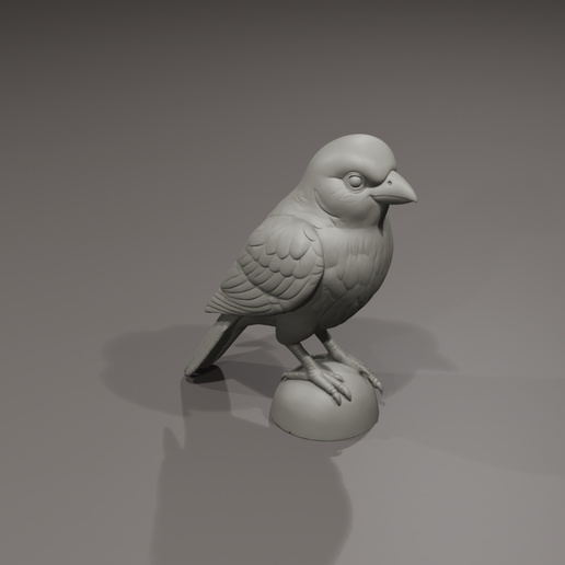 🐦 Realistic Bird Figurine STL File – Elegant 3D Printed Bird Sculpture ...