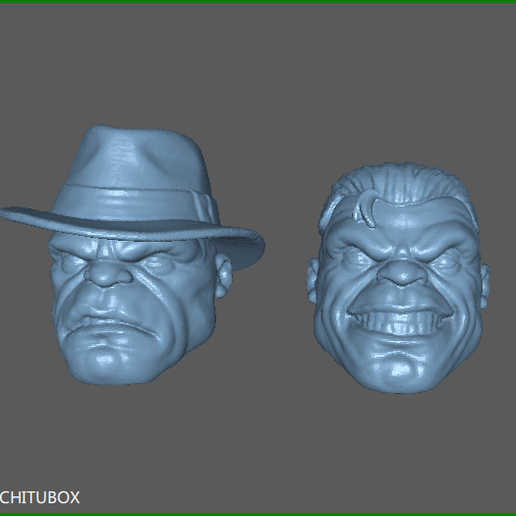 STL file Hulk Joe Fixit Legends Style head Lot 🦸‍♂️ ・3D printing design ...