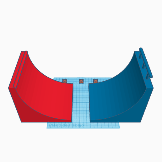 🏗 Skatepark Half pipe・ STL File for ・Cults