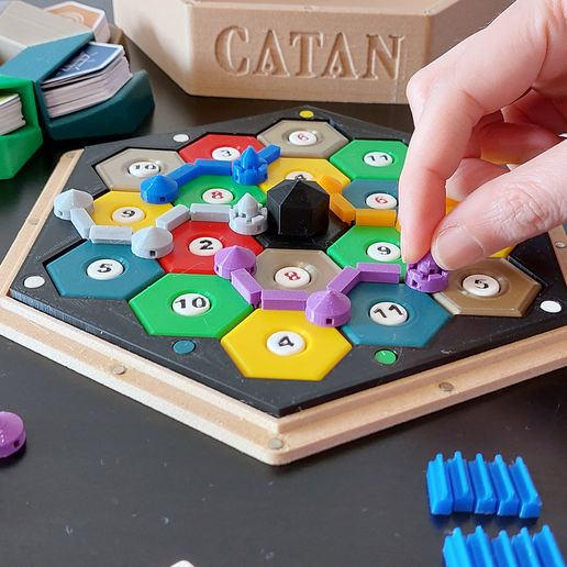 ♟ CATAN travel・ STL File for 3D printing and CNC machining - Laser ...