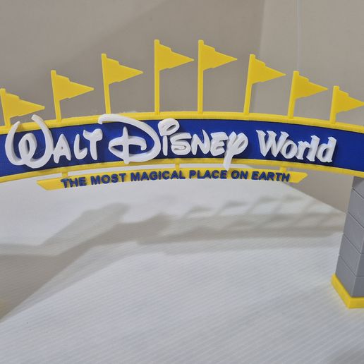 🗺️ Walt Disney World Florida Entrance・ STL File for 3D printing・Cults