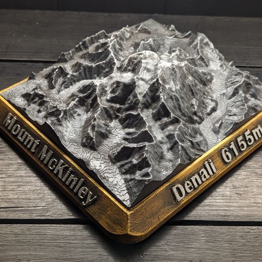 ⛰️ Denali Mountain Model・ STL File for 3D printing・Cults