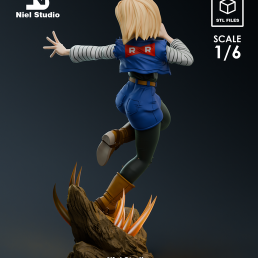 🤖 ANDROID C 18 DBZ・ 3D File for 3D printing・Cults