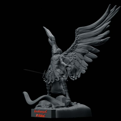 🎨 St. Michael the Archangel, 3D Printing, 3D printable・ 3D File for ・Cults